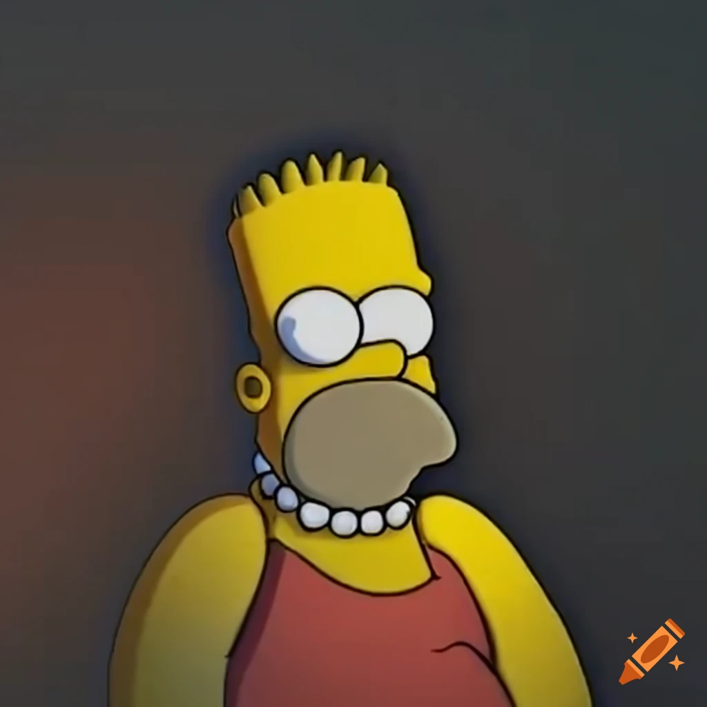 Homer simpson trailcam on Craiyon