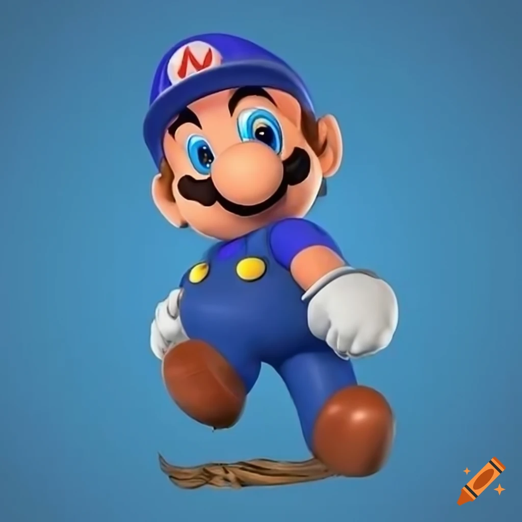 Blue mario on Craiyon