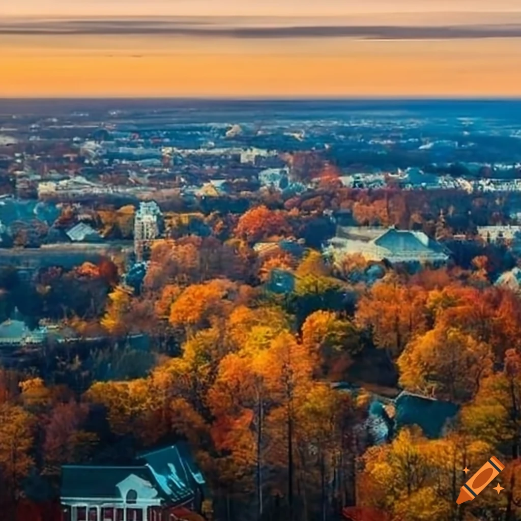 Arial view of cary north carolina