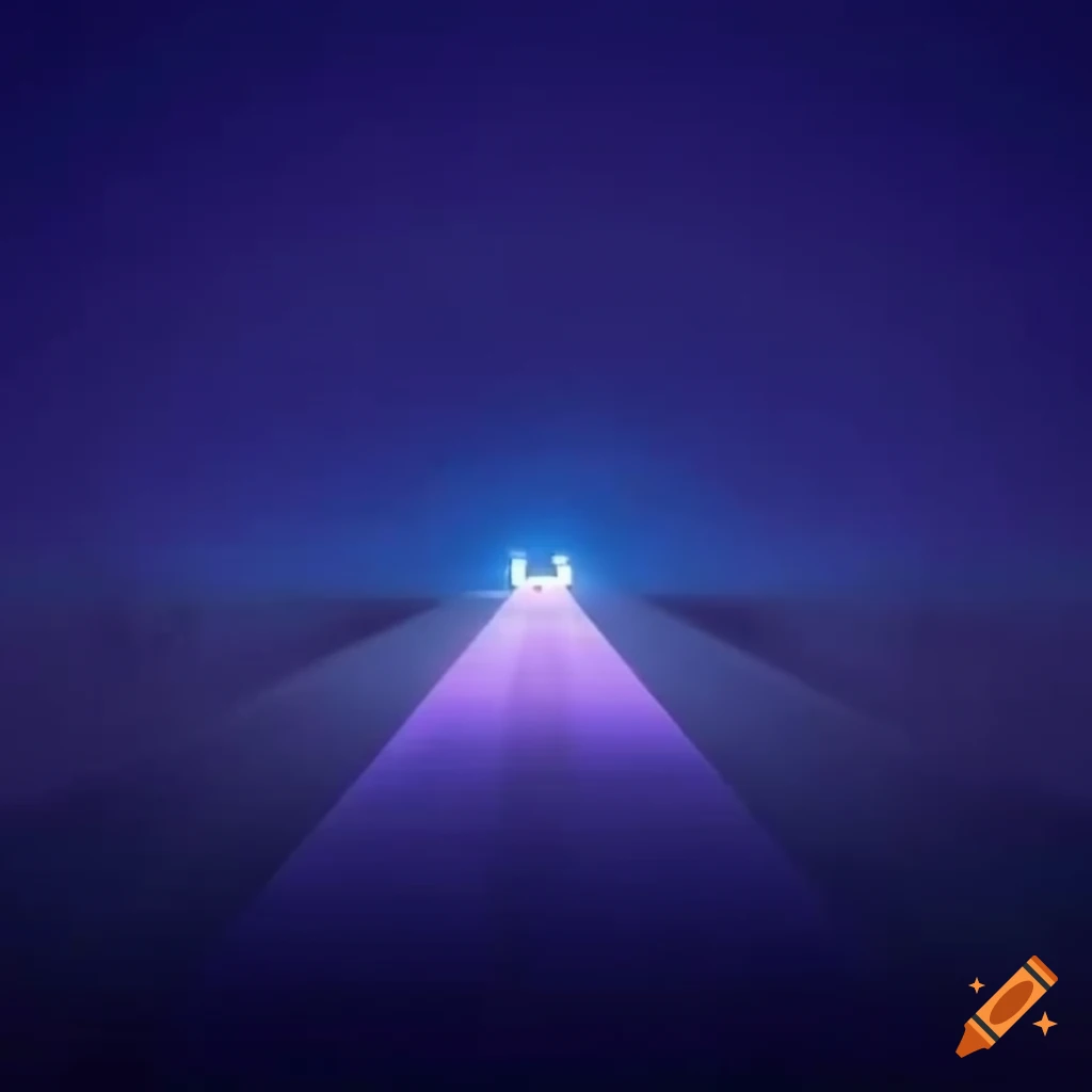 Wandering through the colourful darkness with sad abstract scenery ...