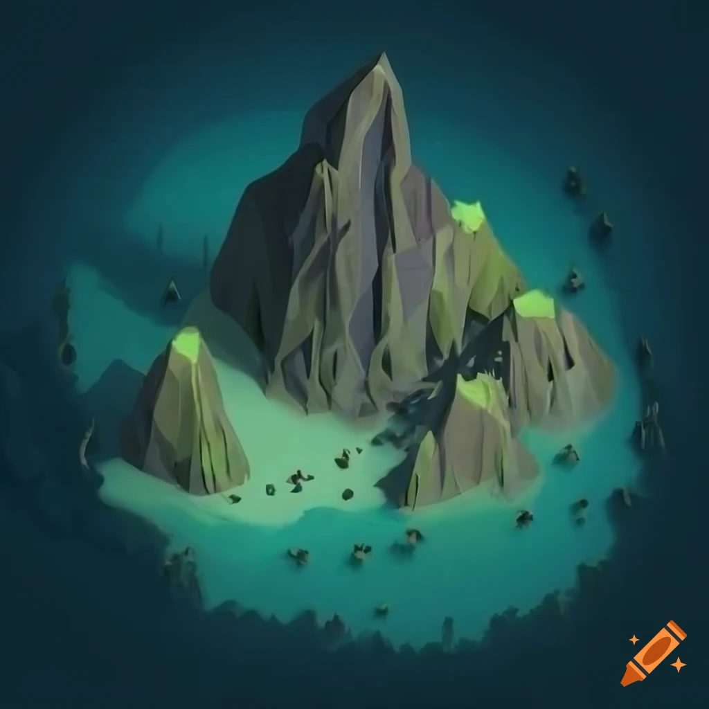 Fantasy map from above map aerial memorabilia top isometric for a ...