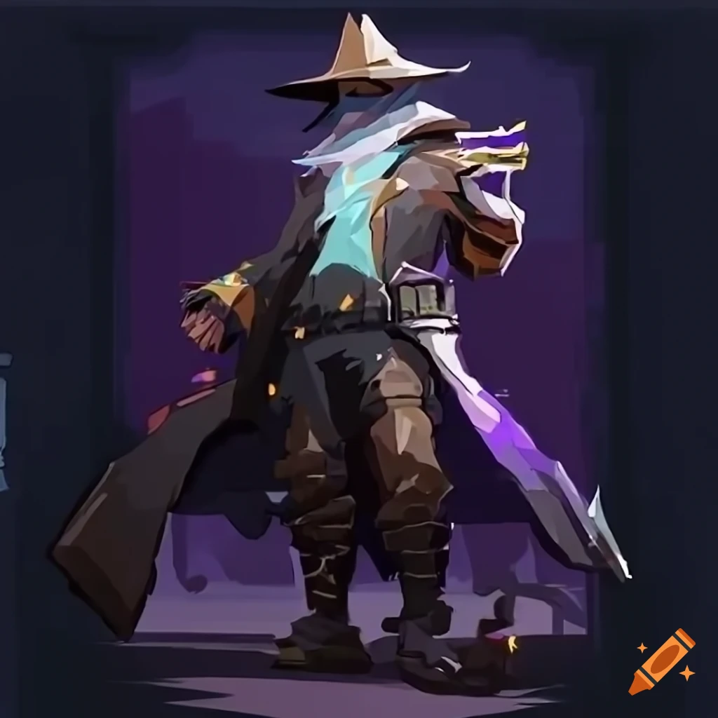 Jack black as a wizard agent in valorant on Craiyon