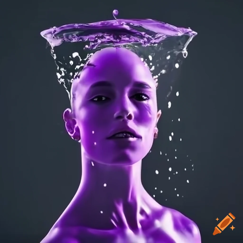 Body human workout splashed violet on Craiyon