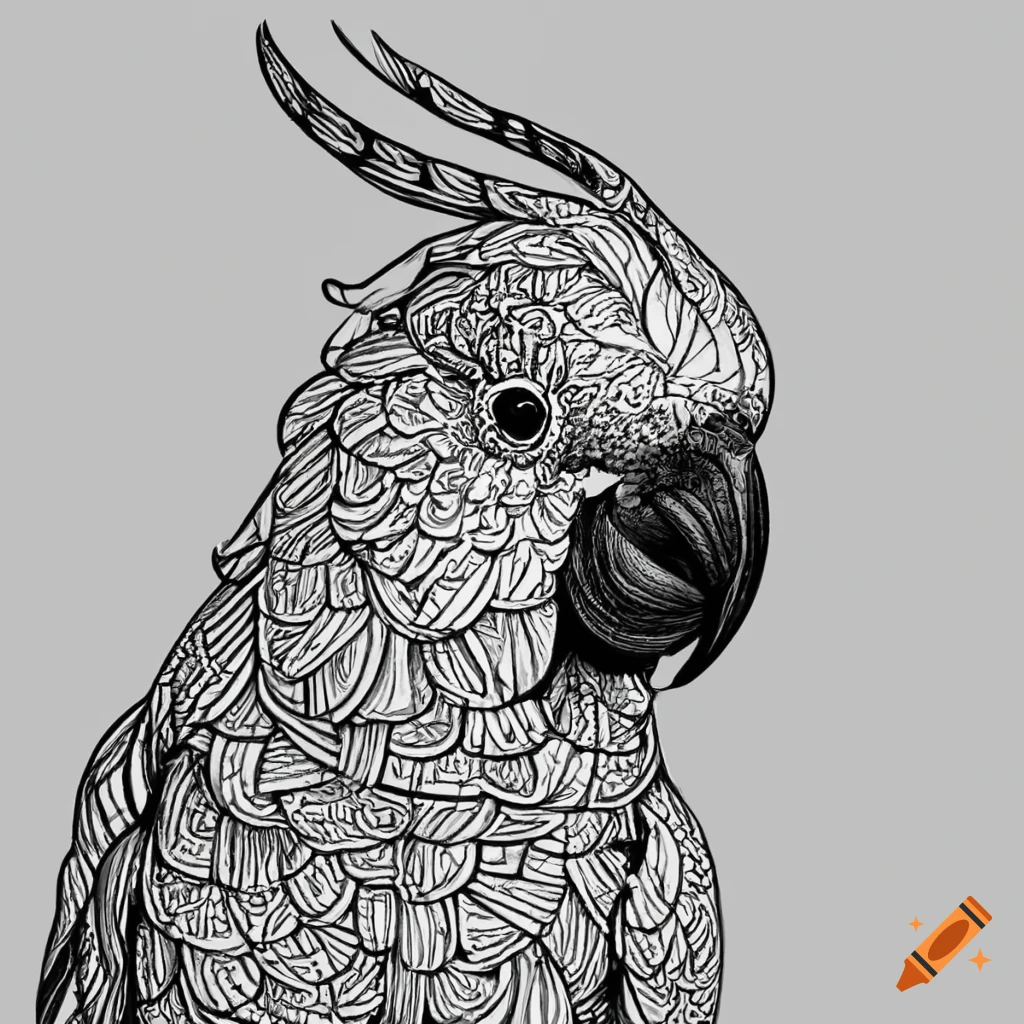 Cockatoo Coloring Pages
