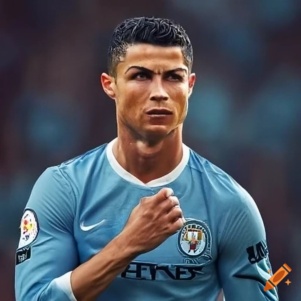 Ronaldo playing for manchester city