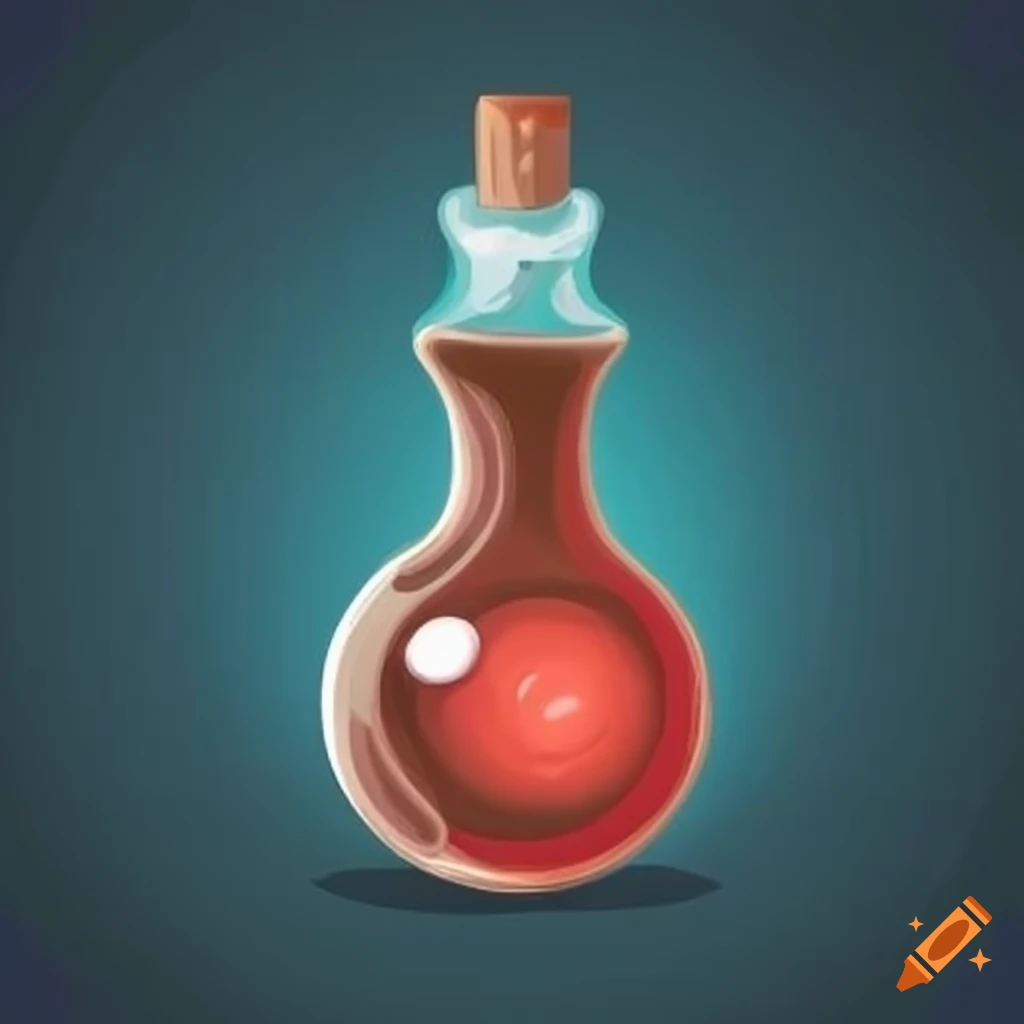 Health potion in fantasy style