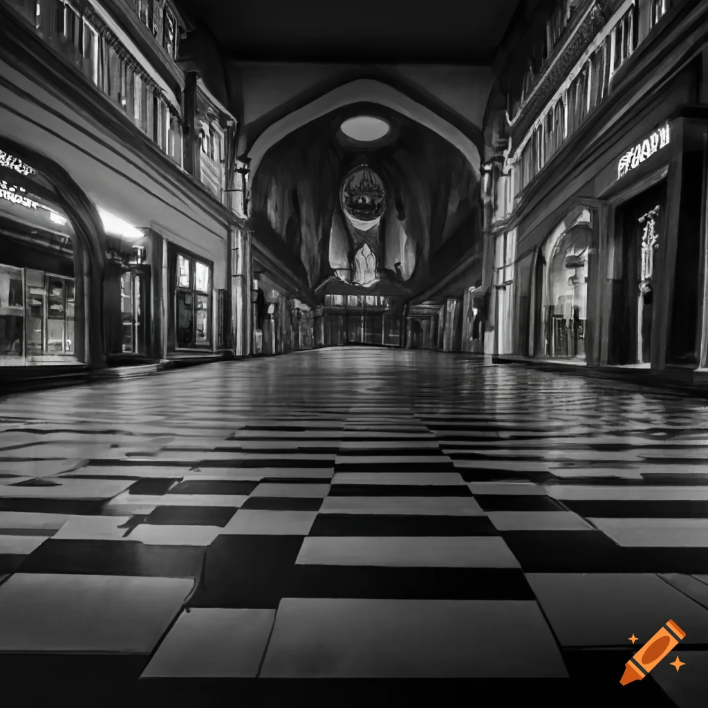 Endless infinite liminal mall