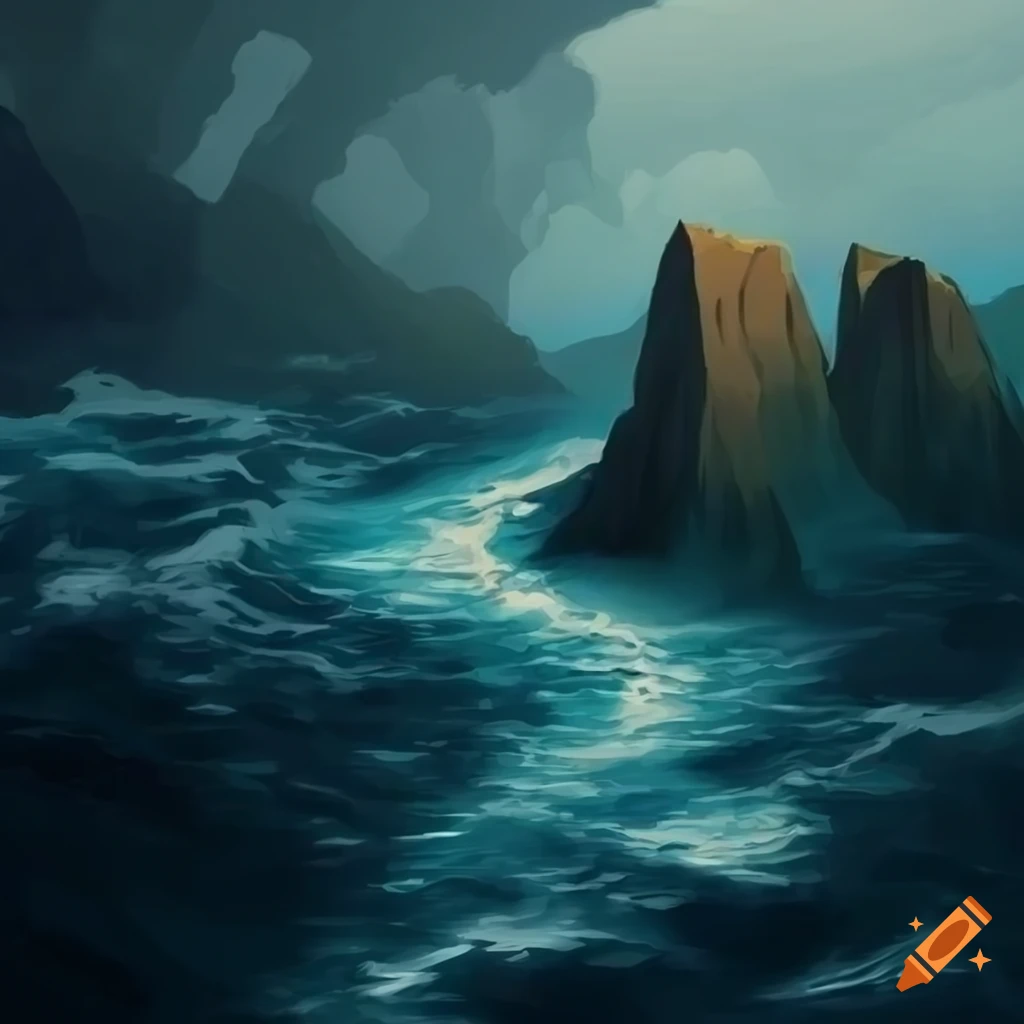 Isometric sandstone world map down birdseye view A Masterful Oil ...