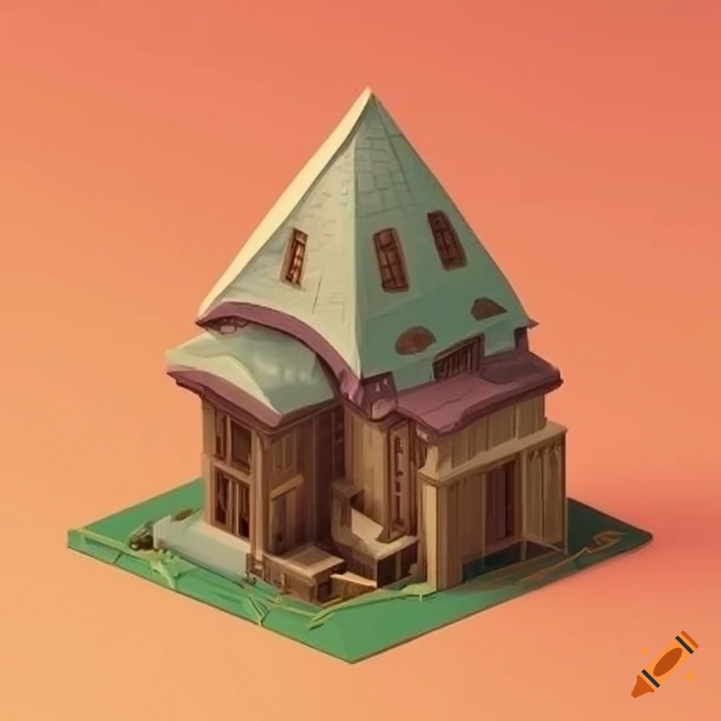 Isometric fantasy house