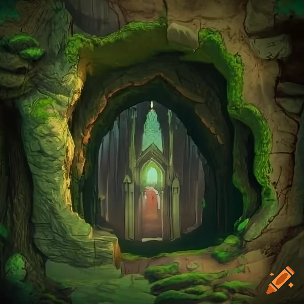 In the background between formation from above fantasy rpg game forest ...