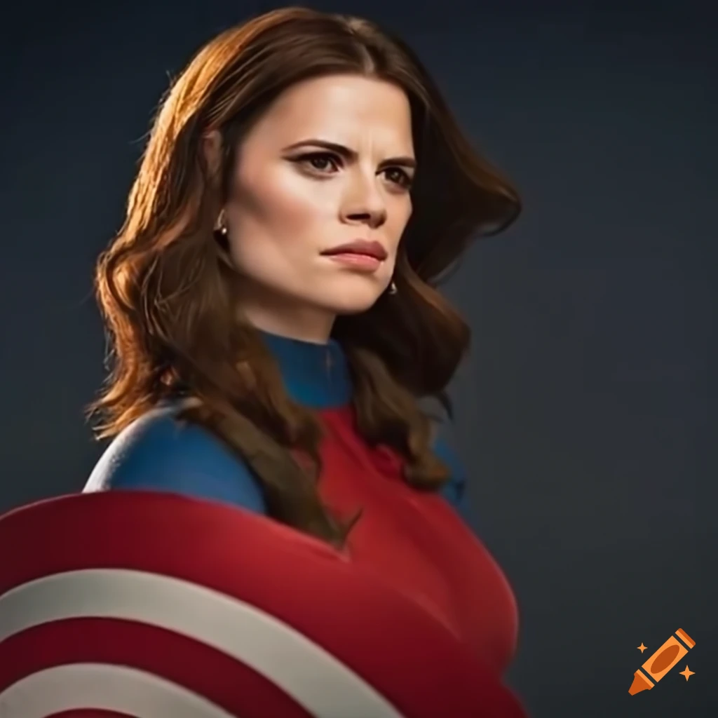 Hayley atwell as captain carter on Craiyon