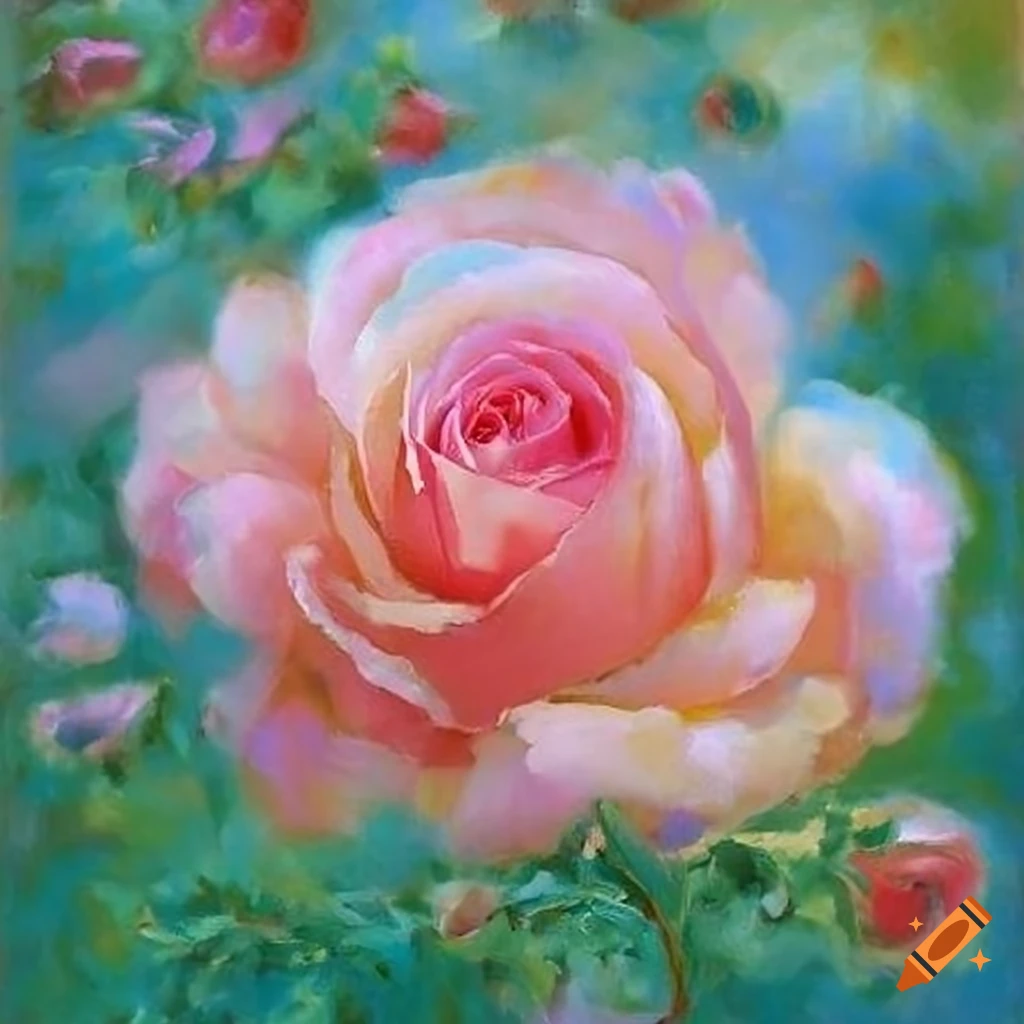 Monet roses