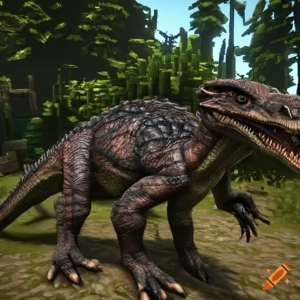 Ark survival evolved on Craiyon