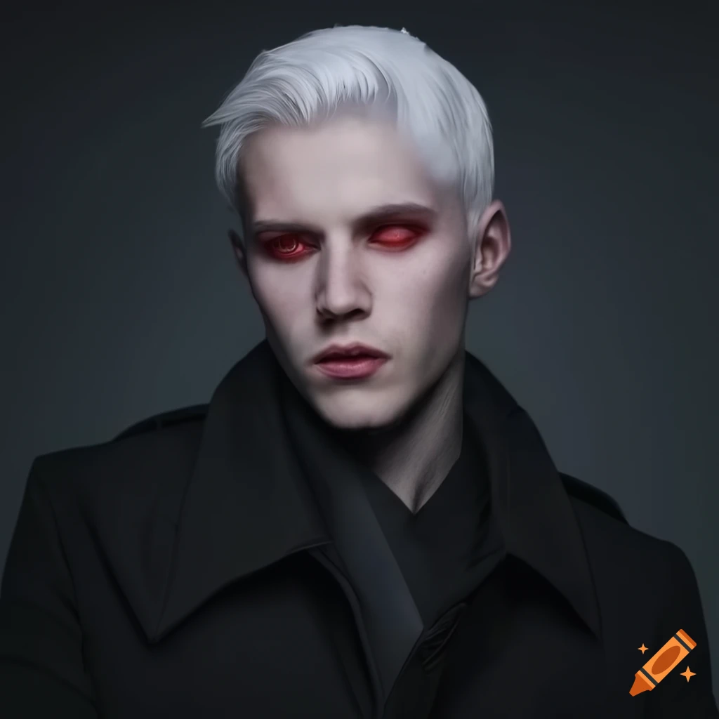 Muscular Supernaturaly Handsome Guy With Shorter White Hair And Red muscular-supernaturaly-handsome-guy-with-shorter-white-hair-and-red