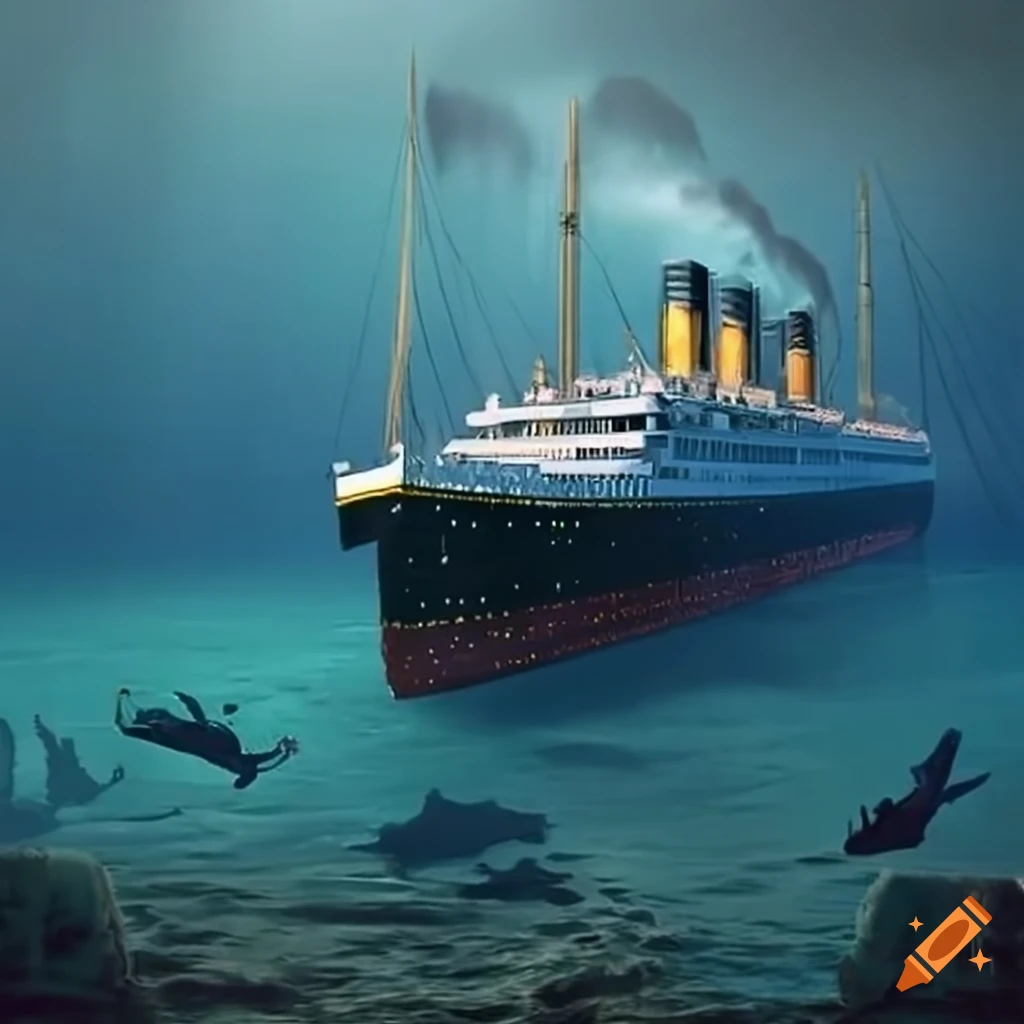 Titanic floating