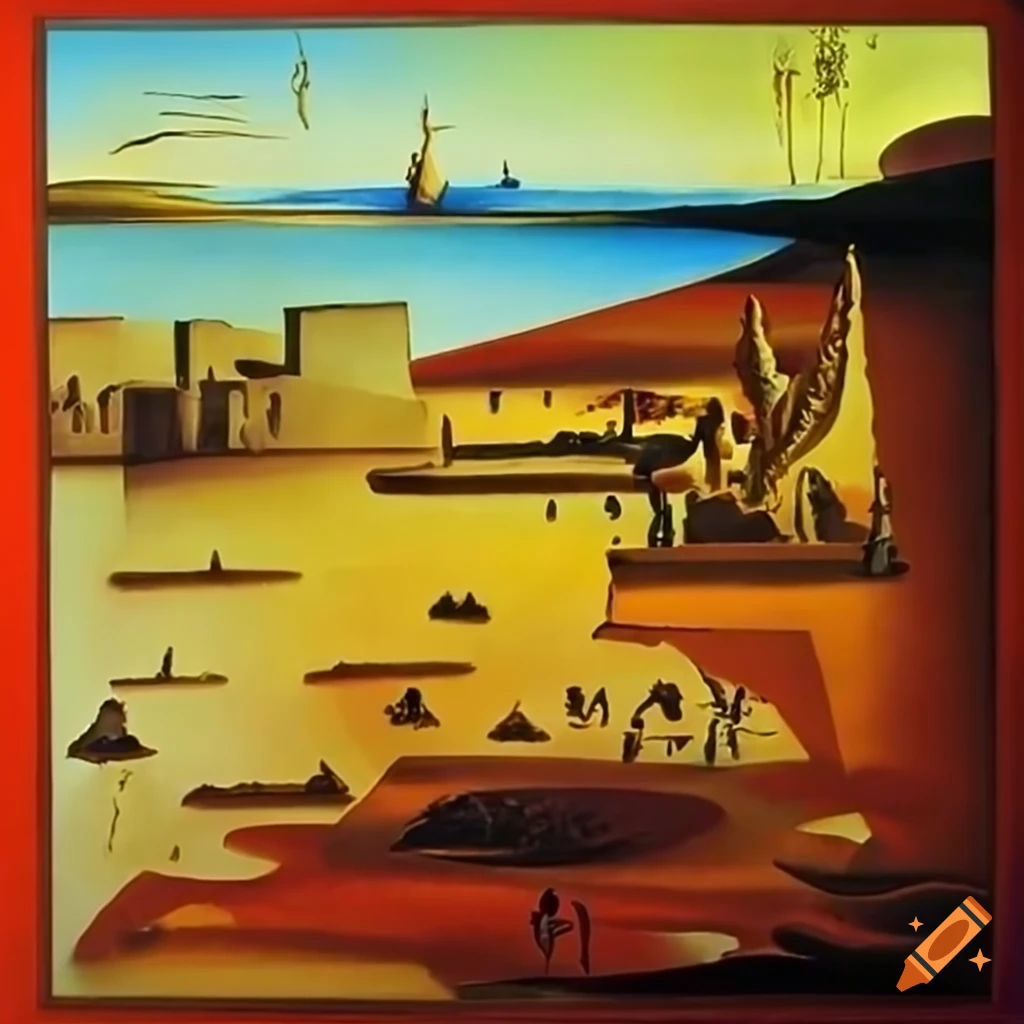 Salvador dali landscape on Craiyon