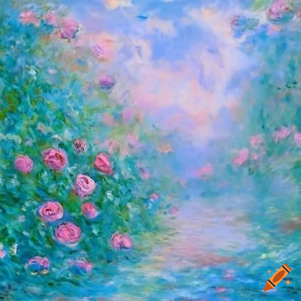 Monet roses