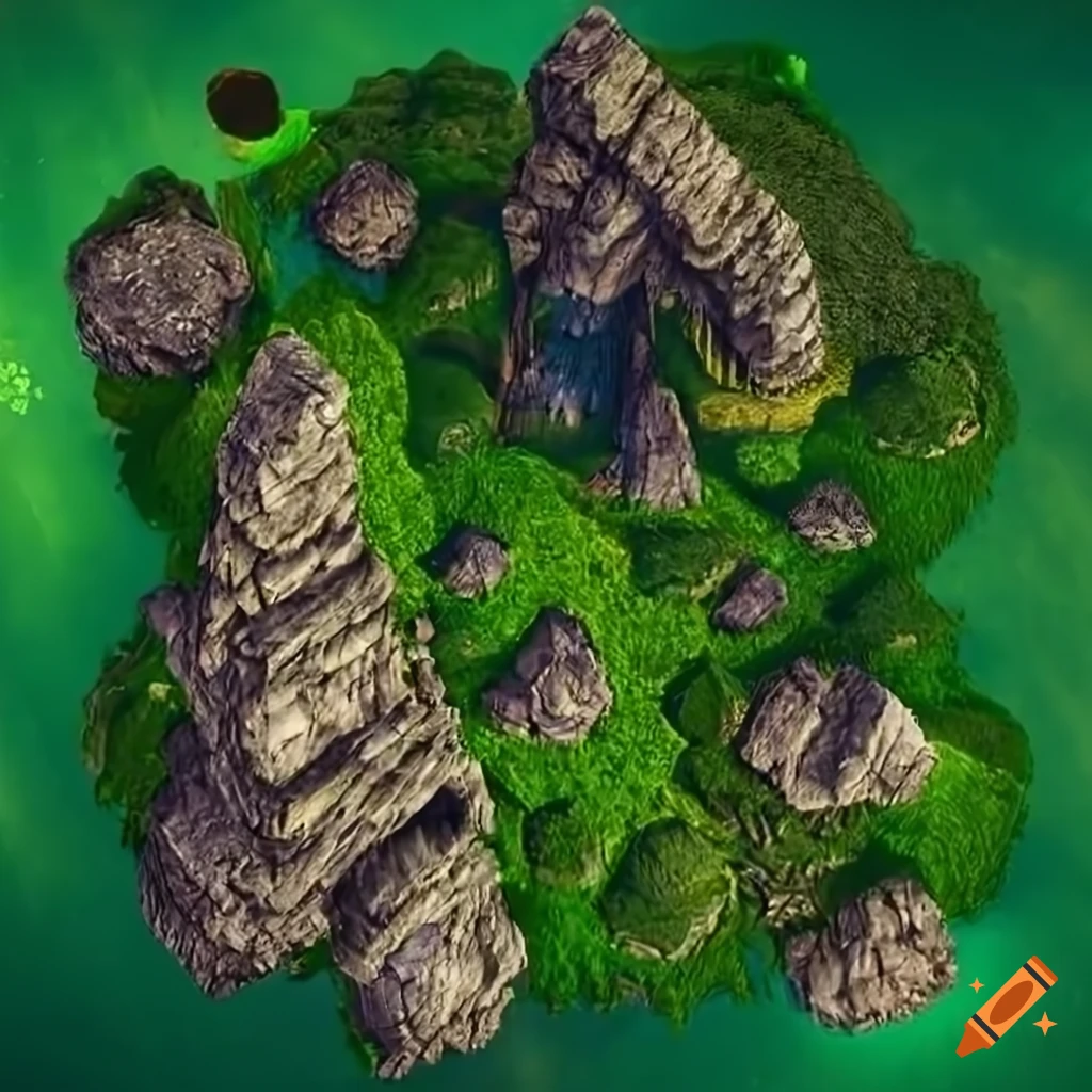 N the background between formation from above fantasy rpg game forest ...