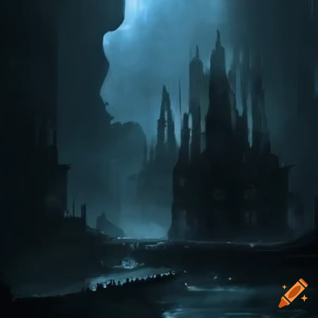 An underworld city, mysterious