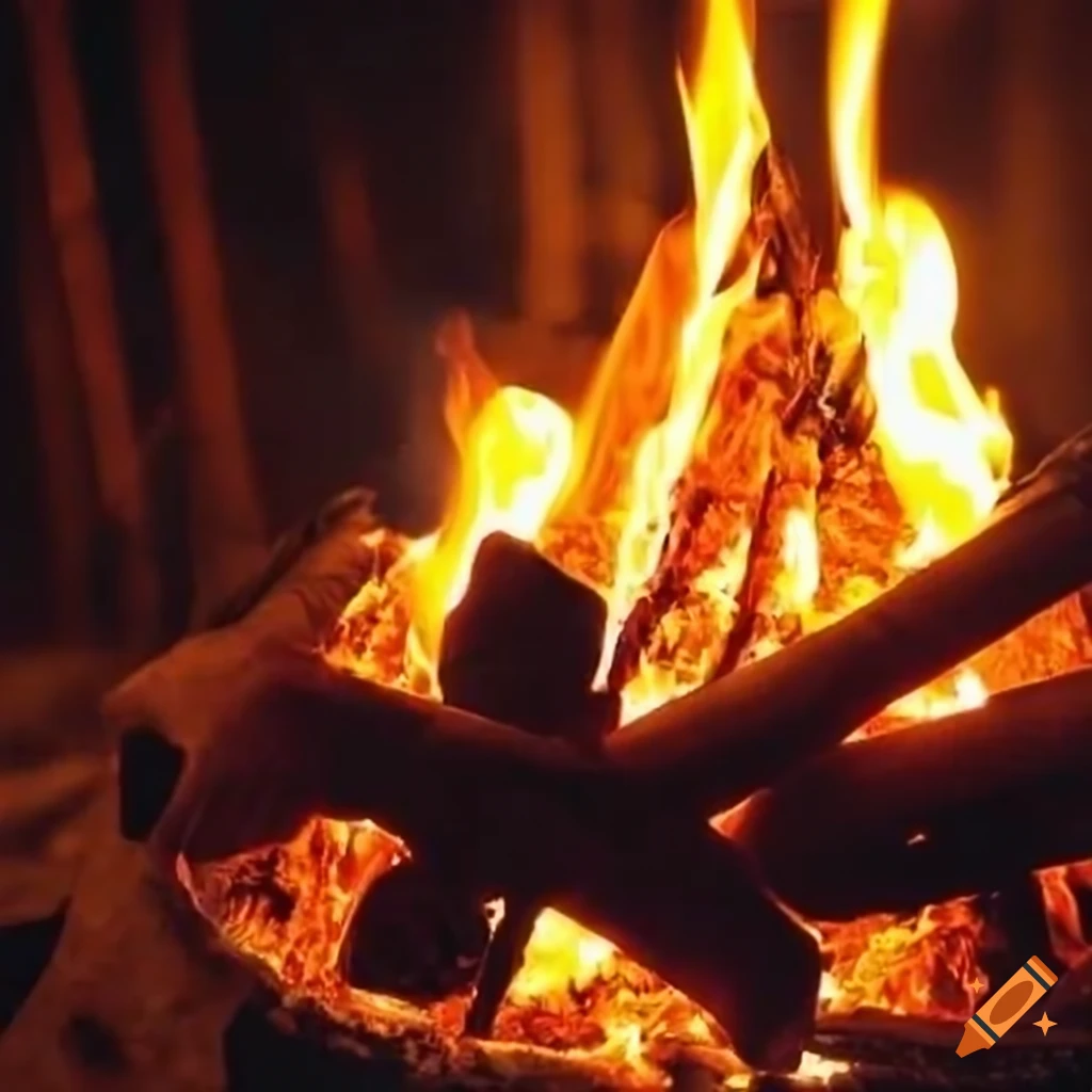 Campfires emit on Craiyon