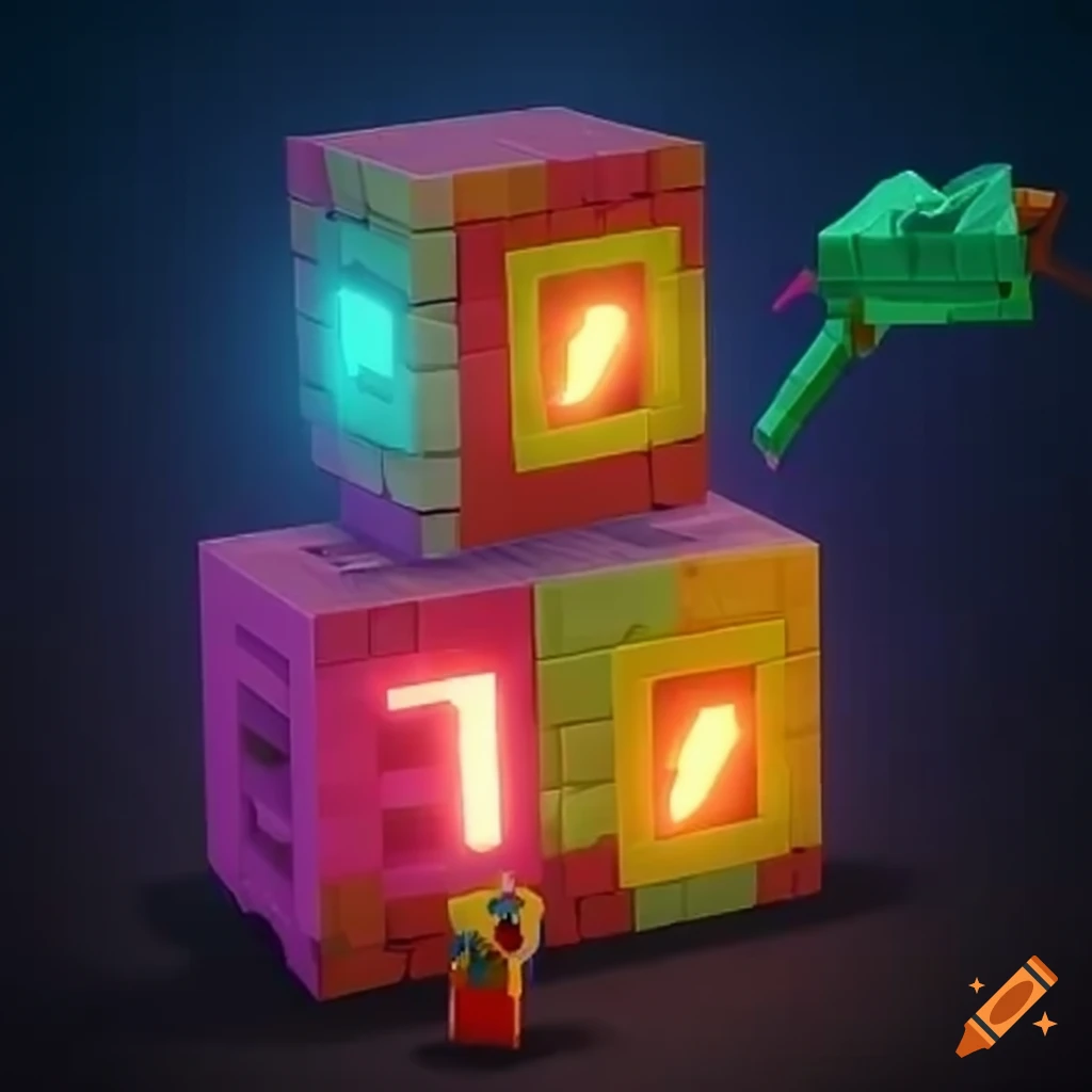 Lucky blocks unleashed on Craiyon