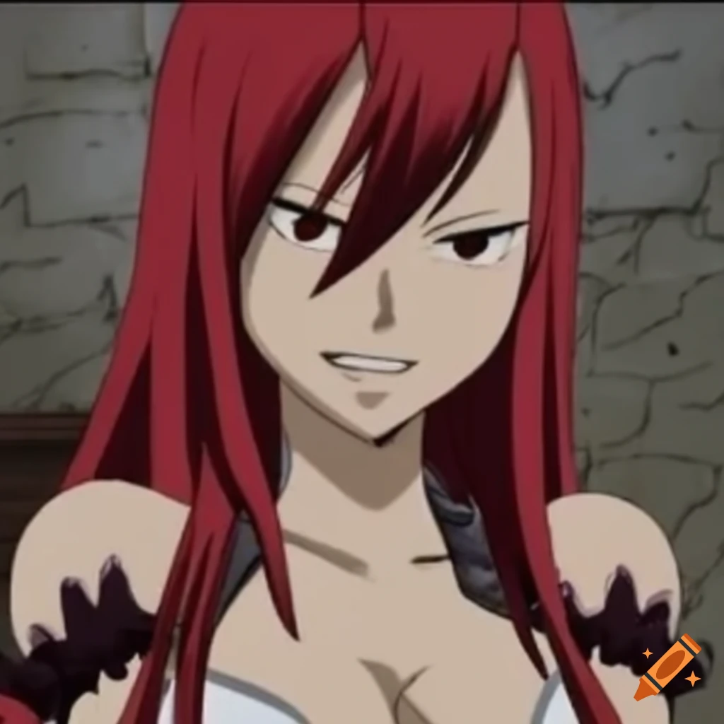 Erza scarlet on Craiyon