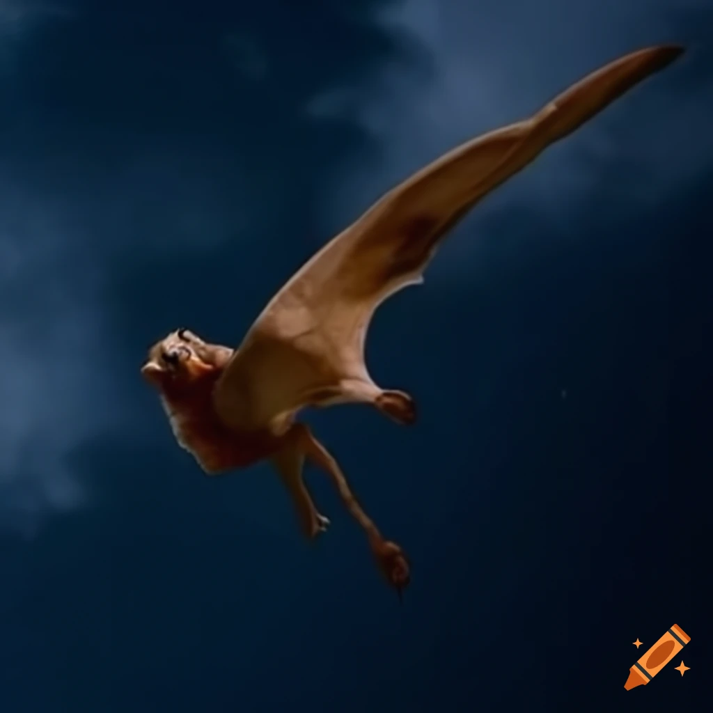 Primarily aerial creatures on Craiyon