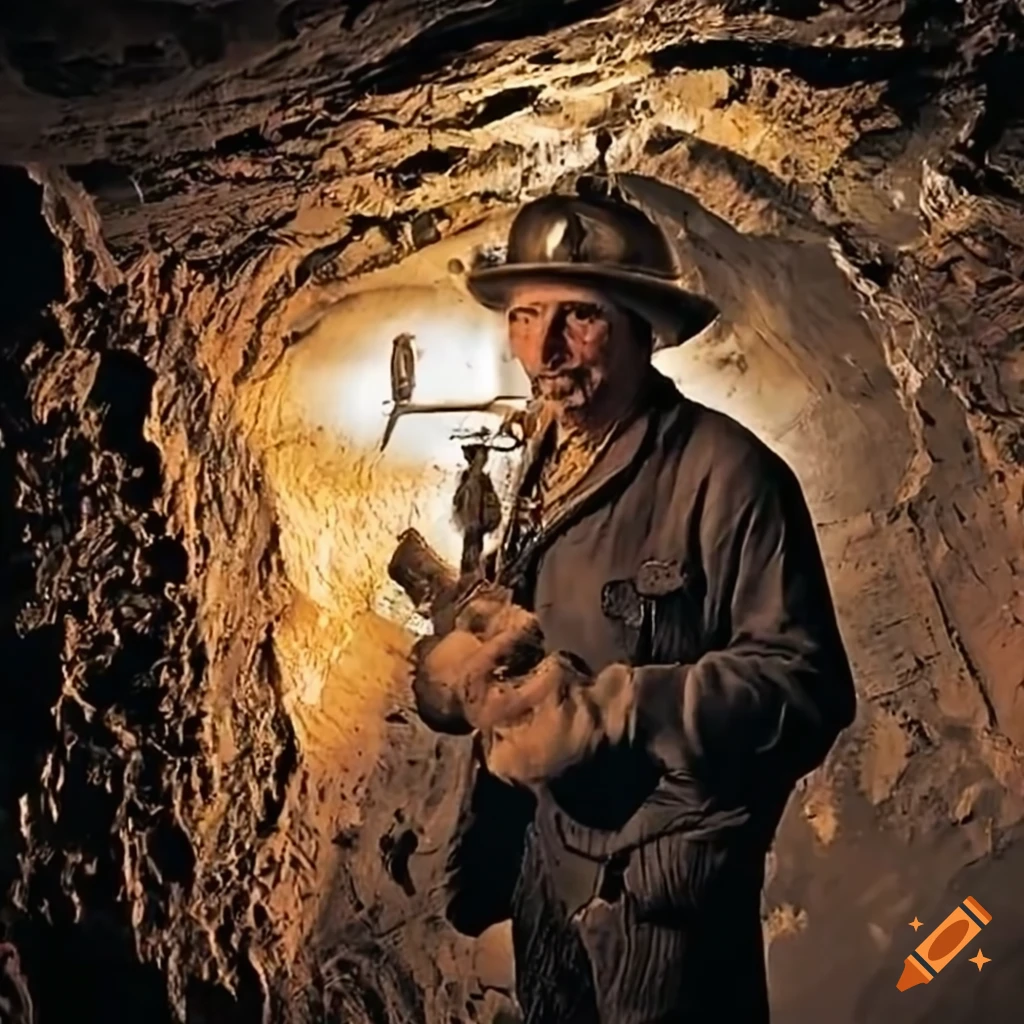 19th century miner surprised finding a silver mine