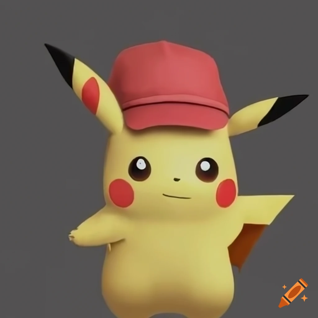 A pikachu wearing a red hat