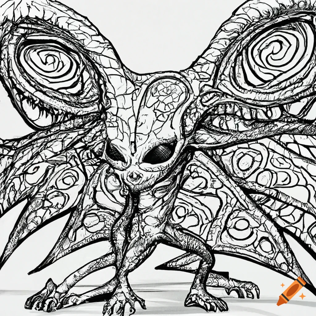 Mothra Coloring Page