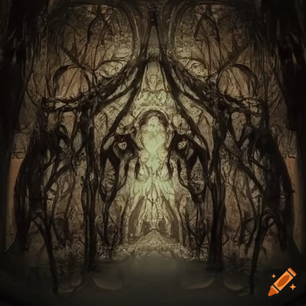 Vines, dark concept, religion on Craiyon