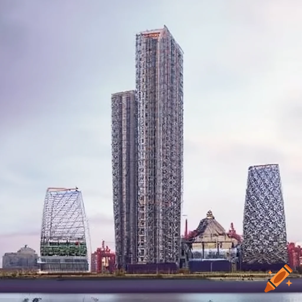 Generates massive structures on Craiyon