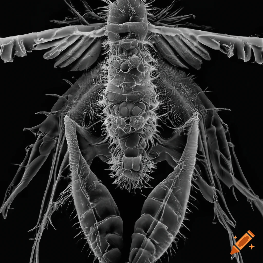 Many insect hairy wings raster electron microscope photo hires ...