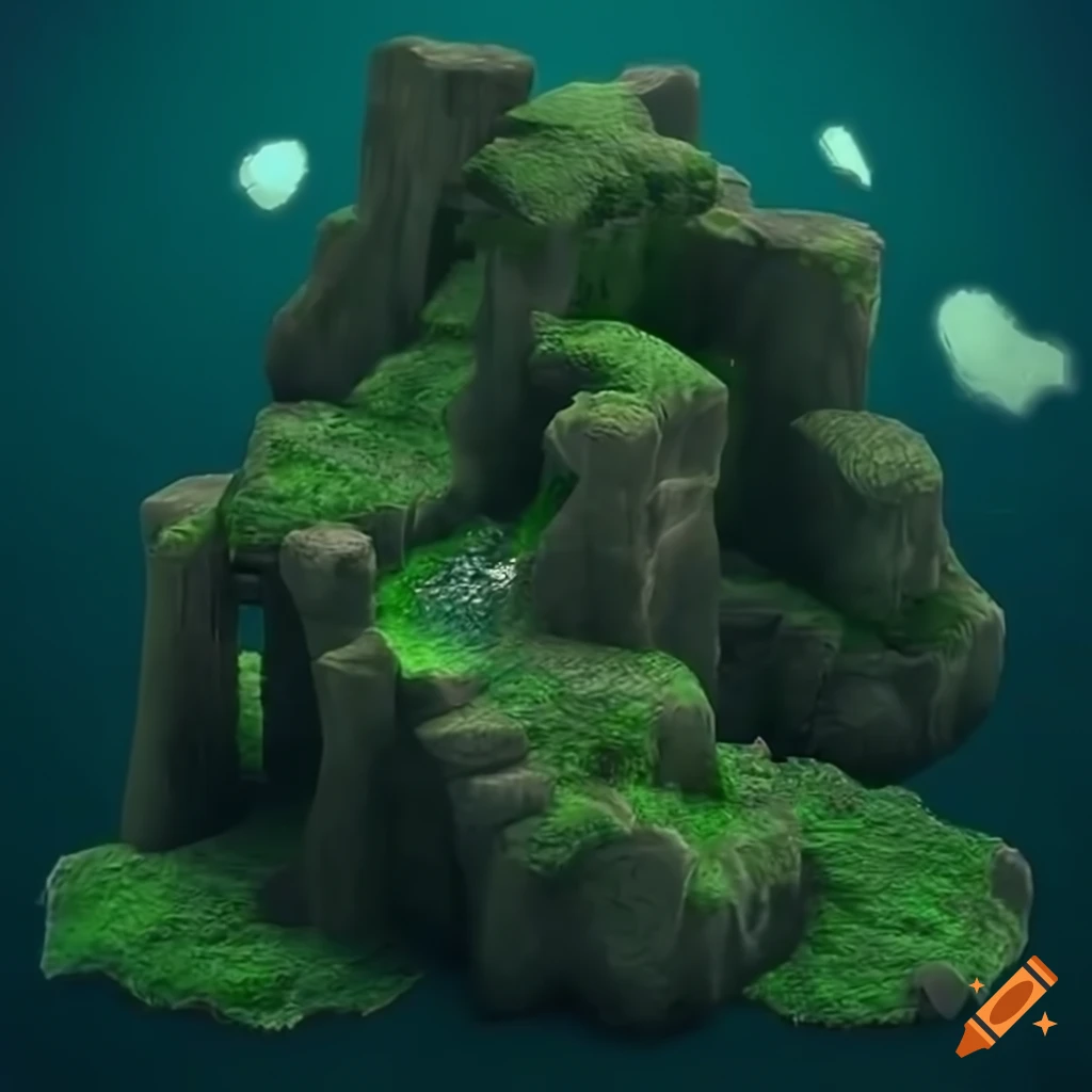 In the background between formation from above fantasy rpg game forest ...