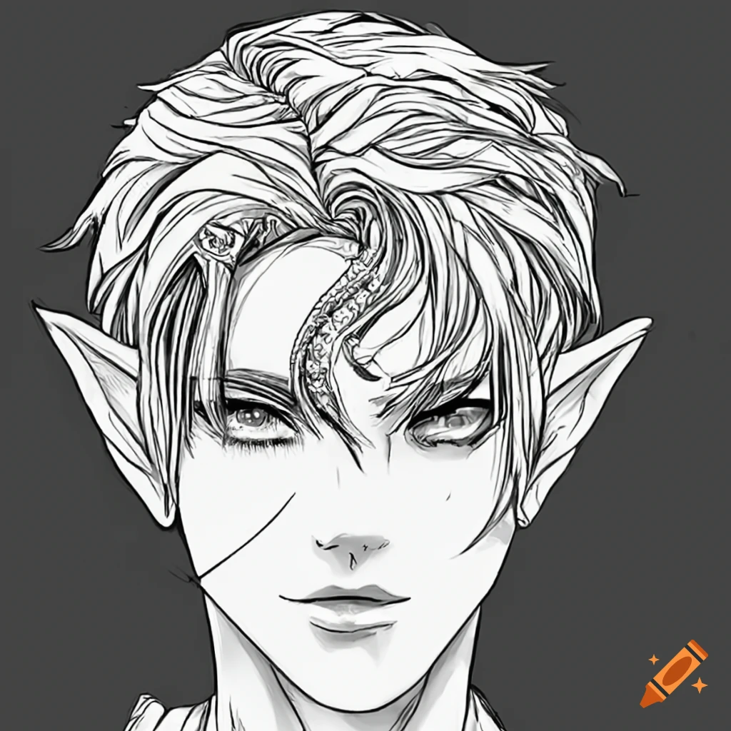 Elf male coloring