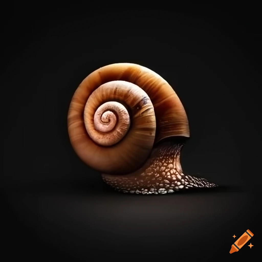 Surrealist snail acid geometry on Craiyon