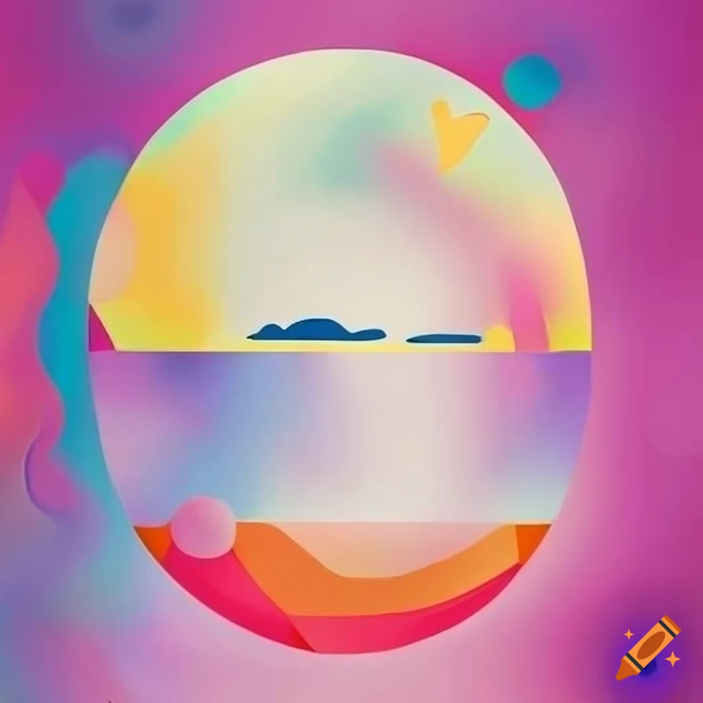 Nursery print inspired by ai. geometric shapes. vibrant colors ...