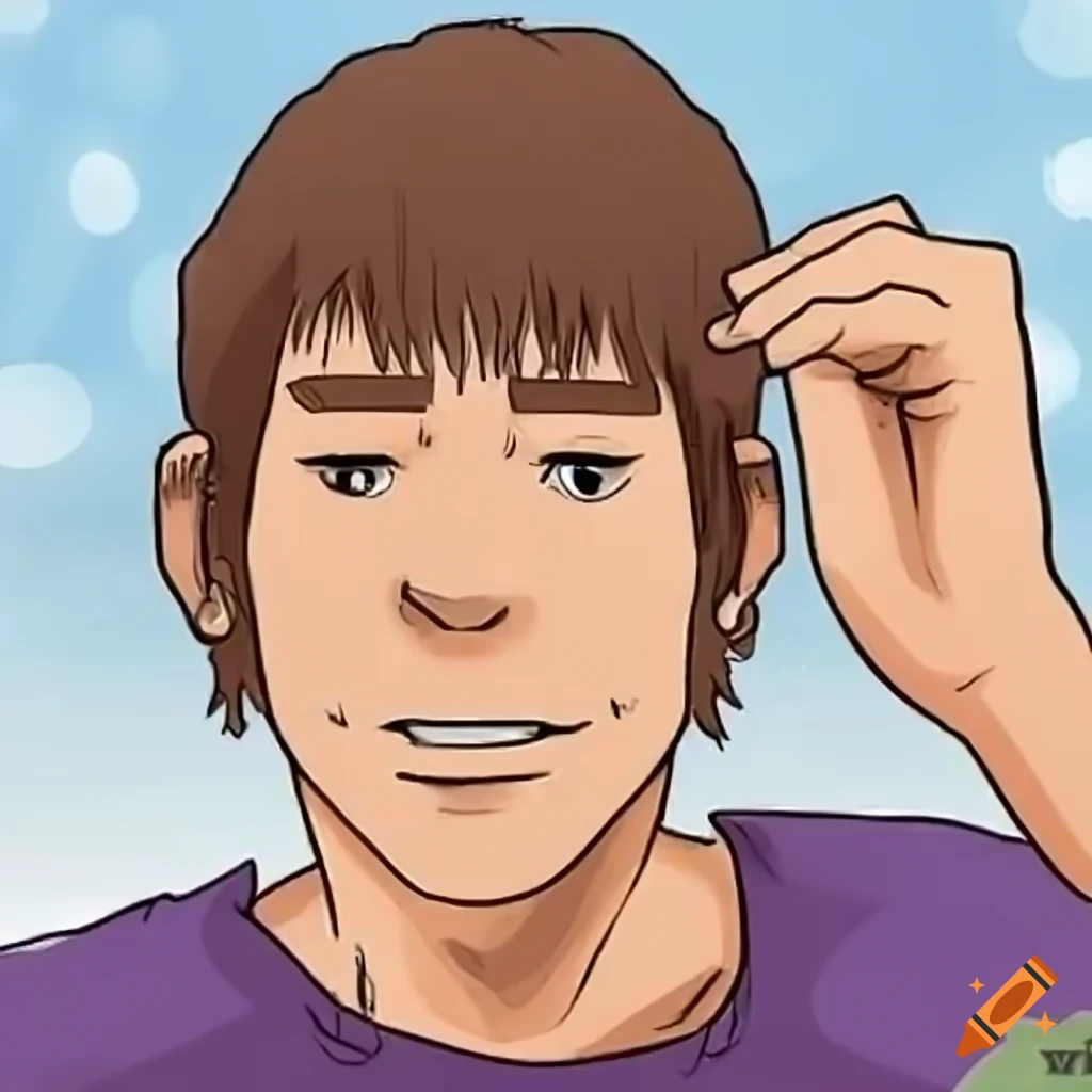 Wikihow illustration of amogus man