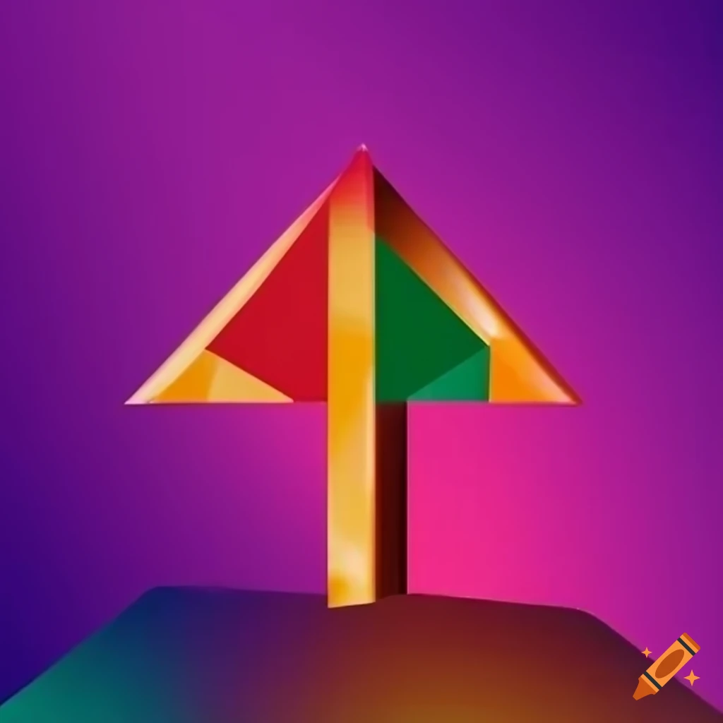 Down arrow colorful