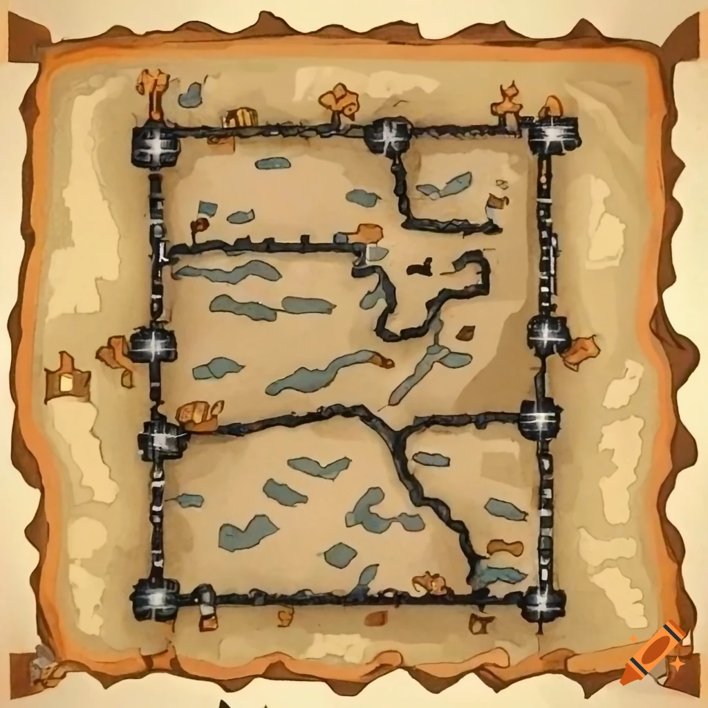 A map of a siege wall made from wodden stakes, it is from above in the ...