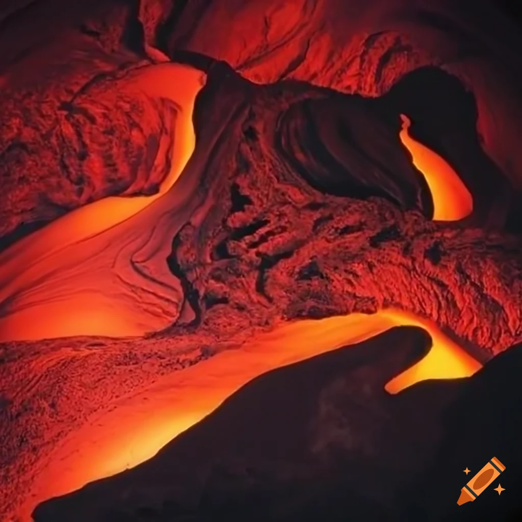 Lava flows