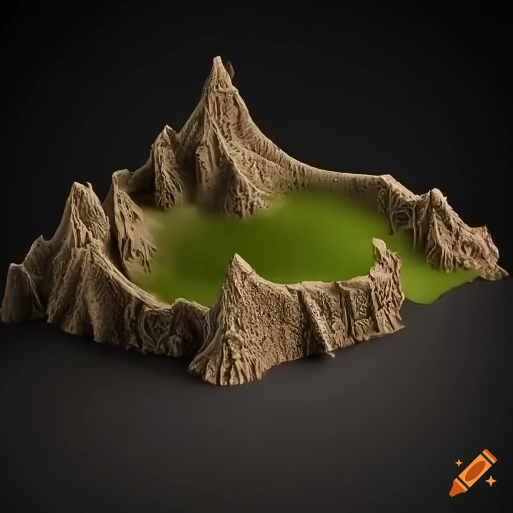 Custom terrain on Craiyon