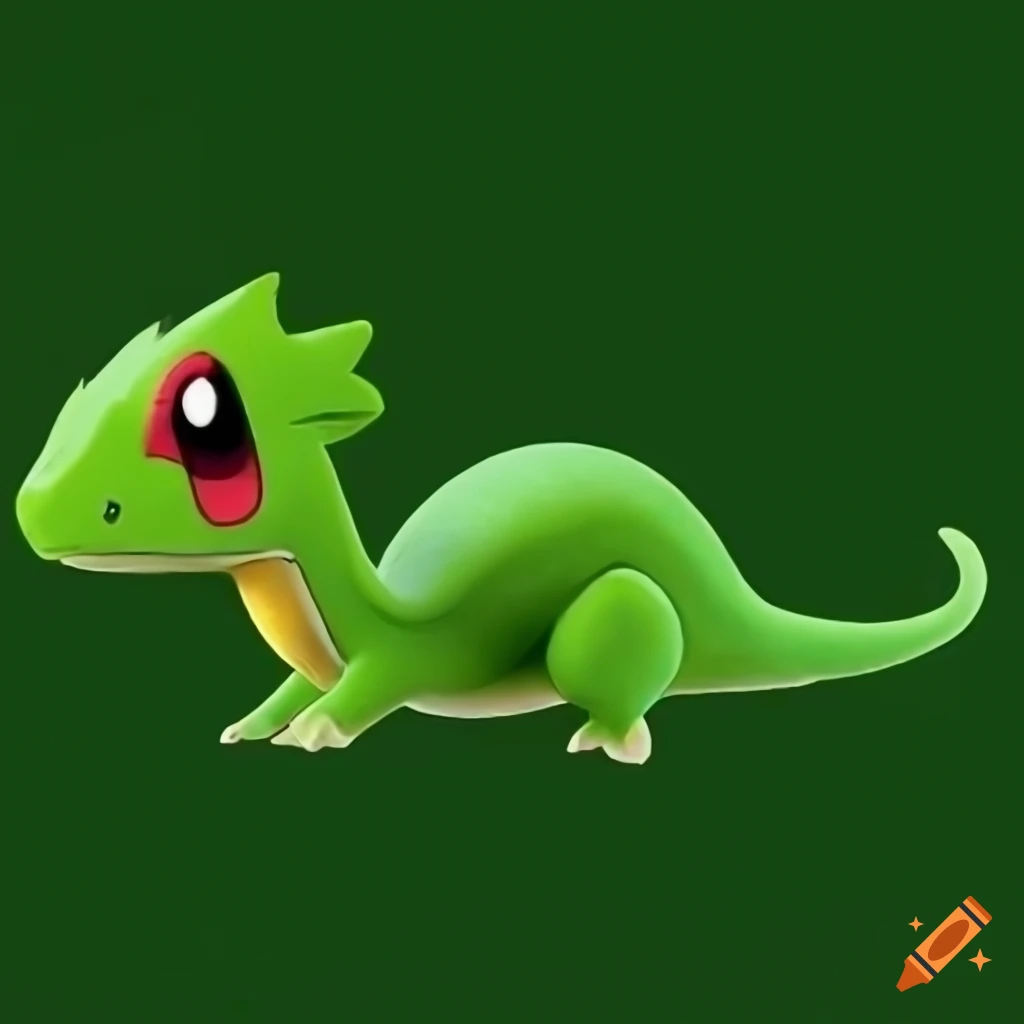 Green basic pokemon lizard on Craiyon