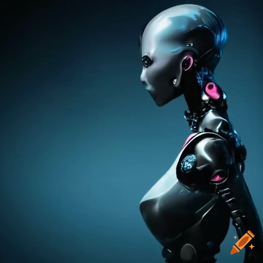 An evil female robot on Craiyon