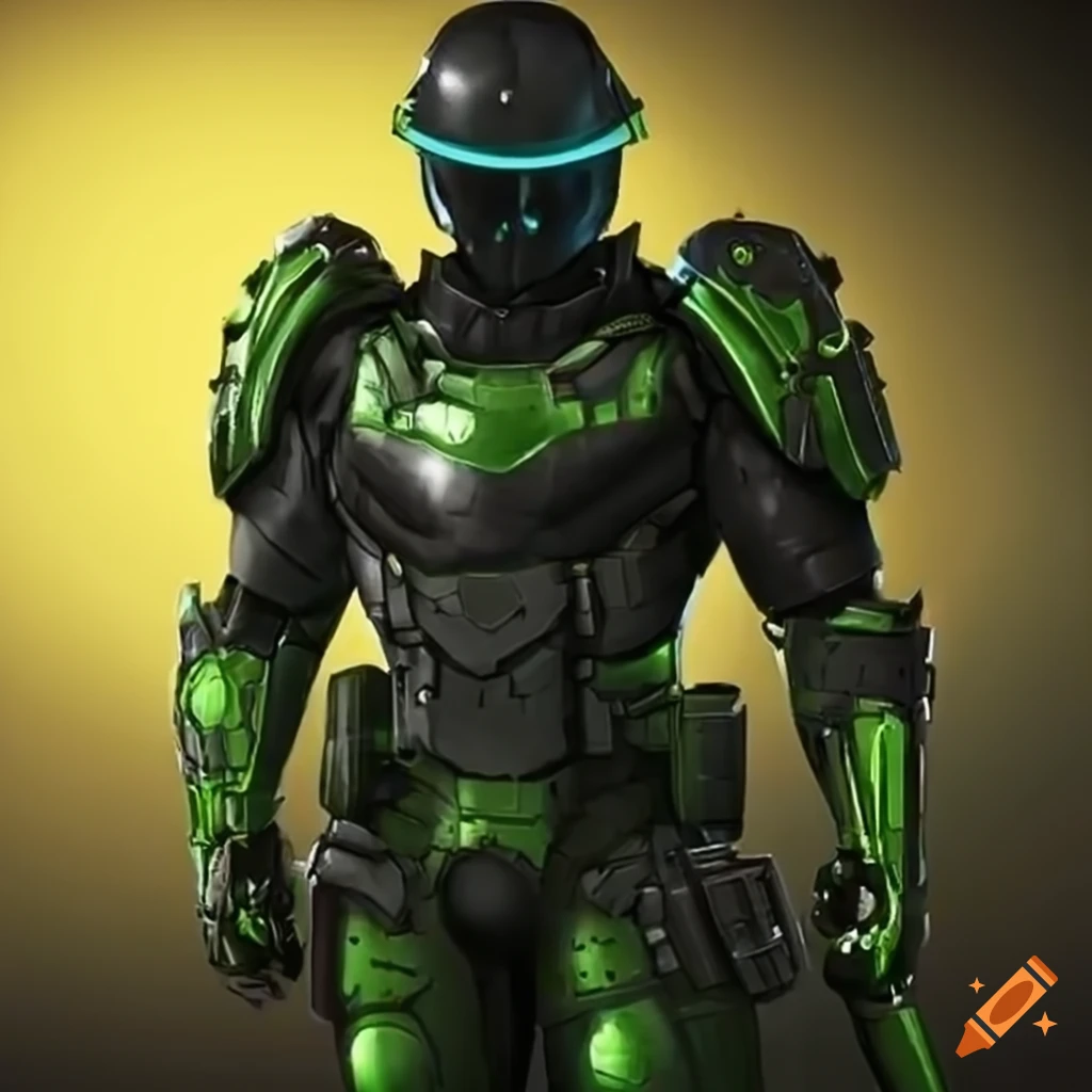 Green Futuristic Soldier