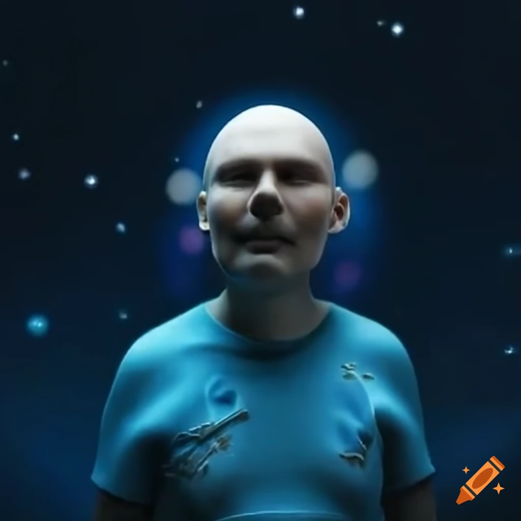 Billy corgan looking derpy in space on Craiyon