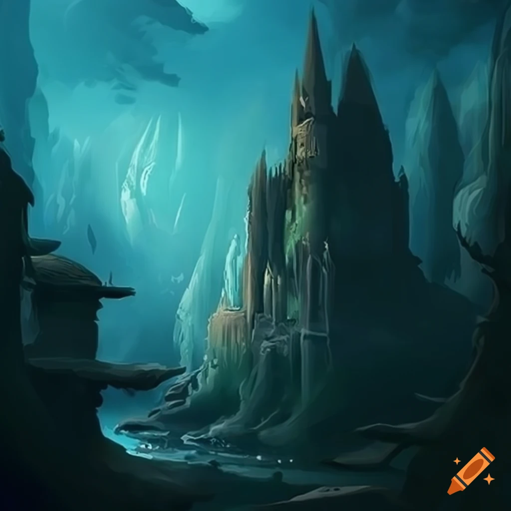 Seemingly endless world on Craiyon