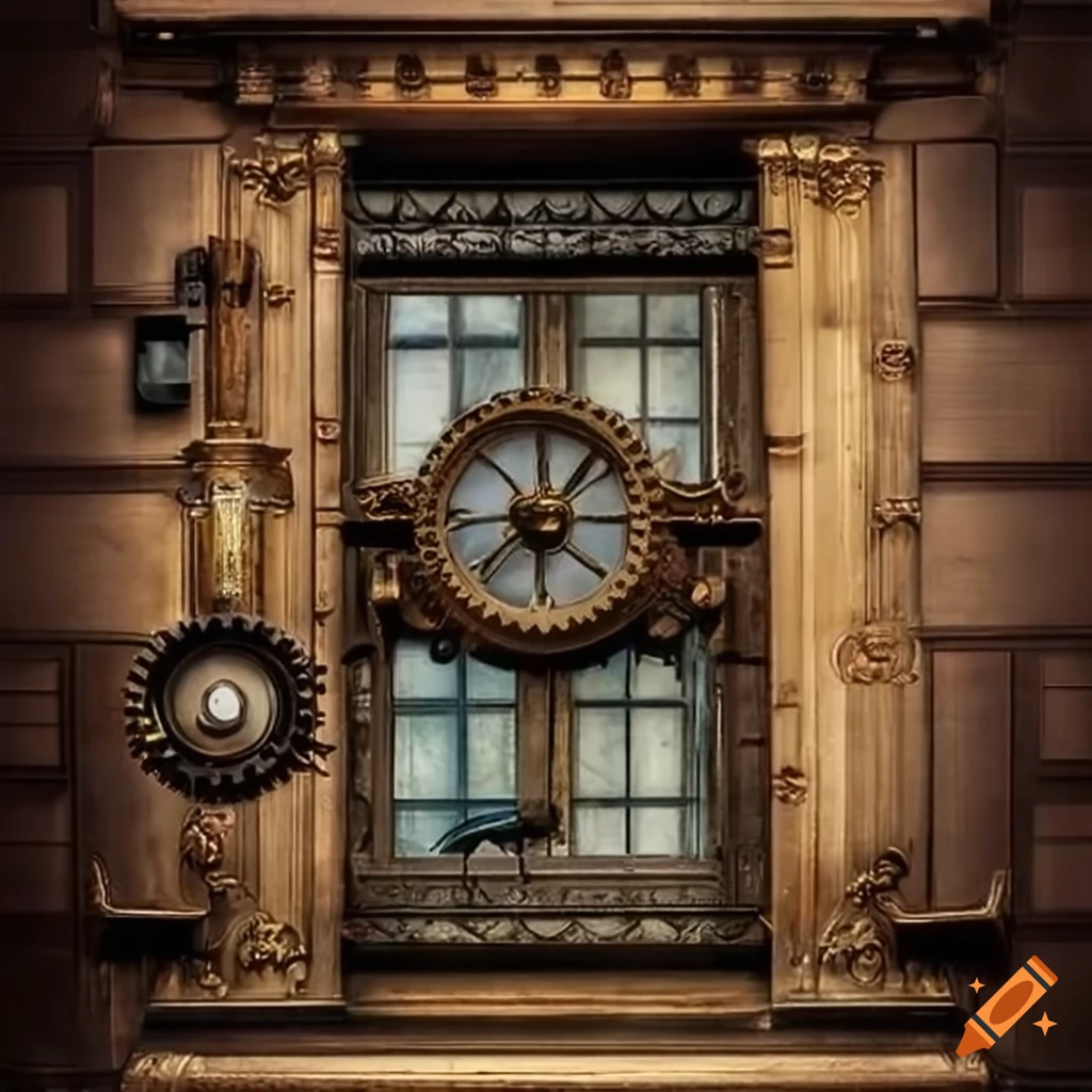 Steampunk panoramic window