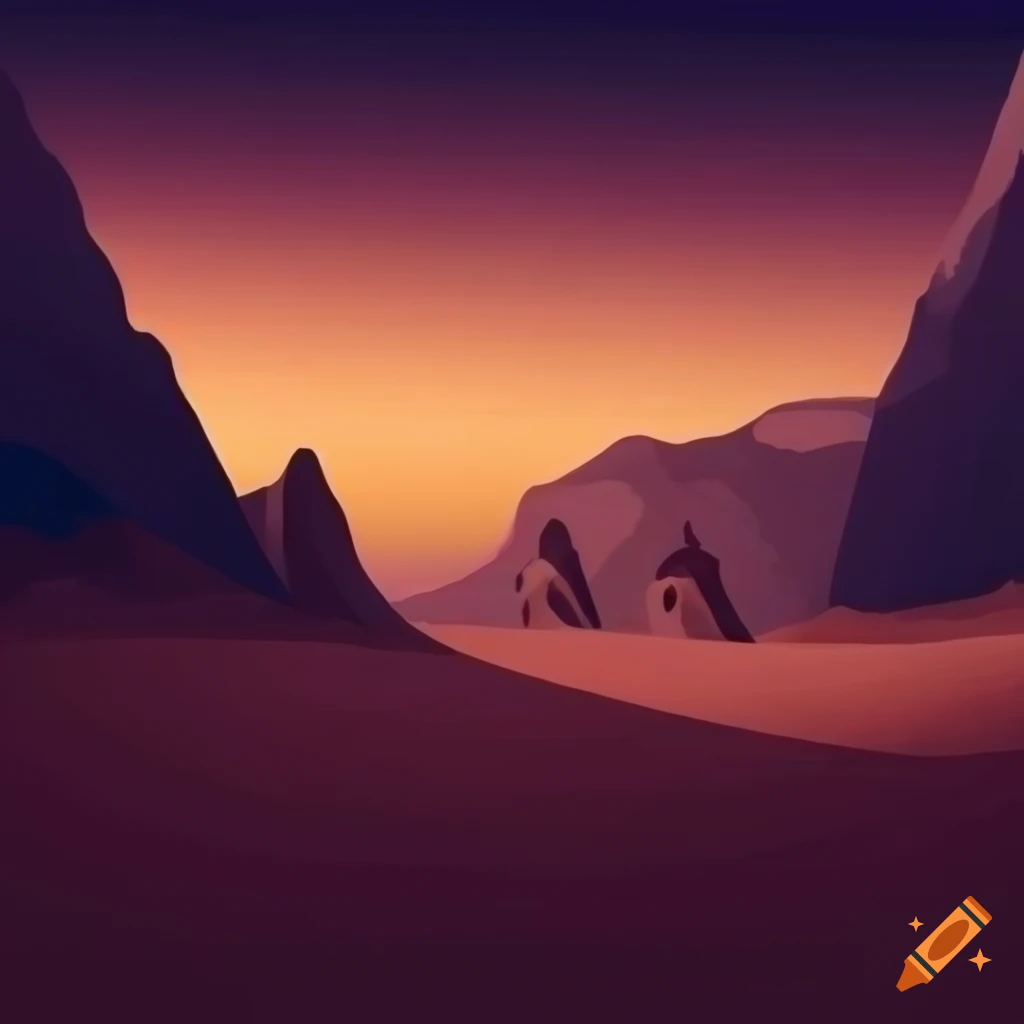 Cave desert background