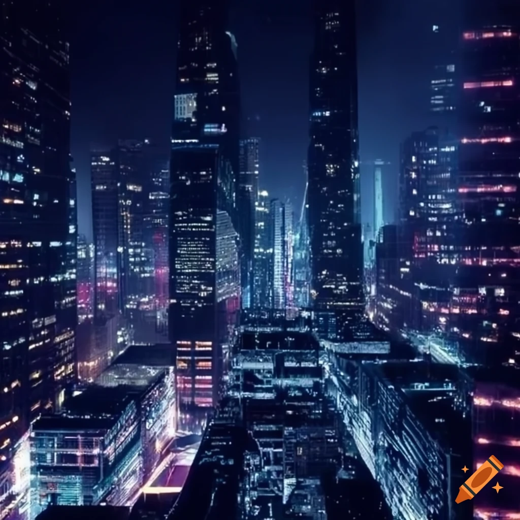 Star Night City Wallpaper